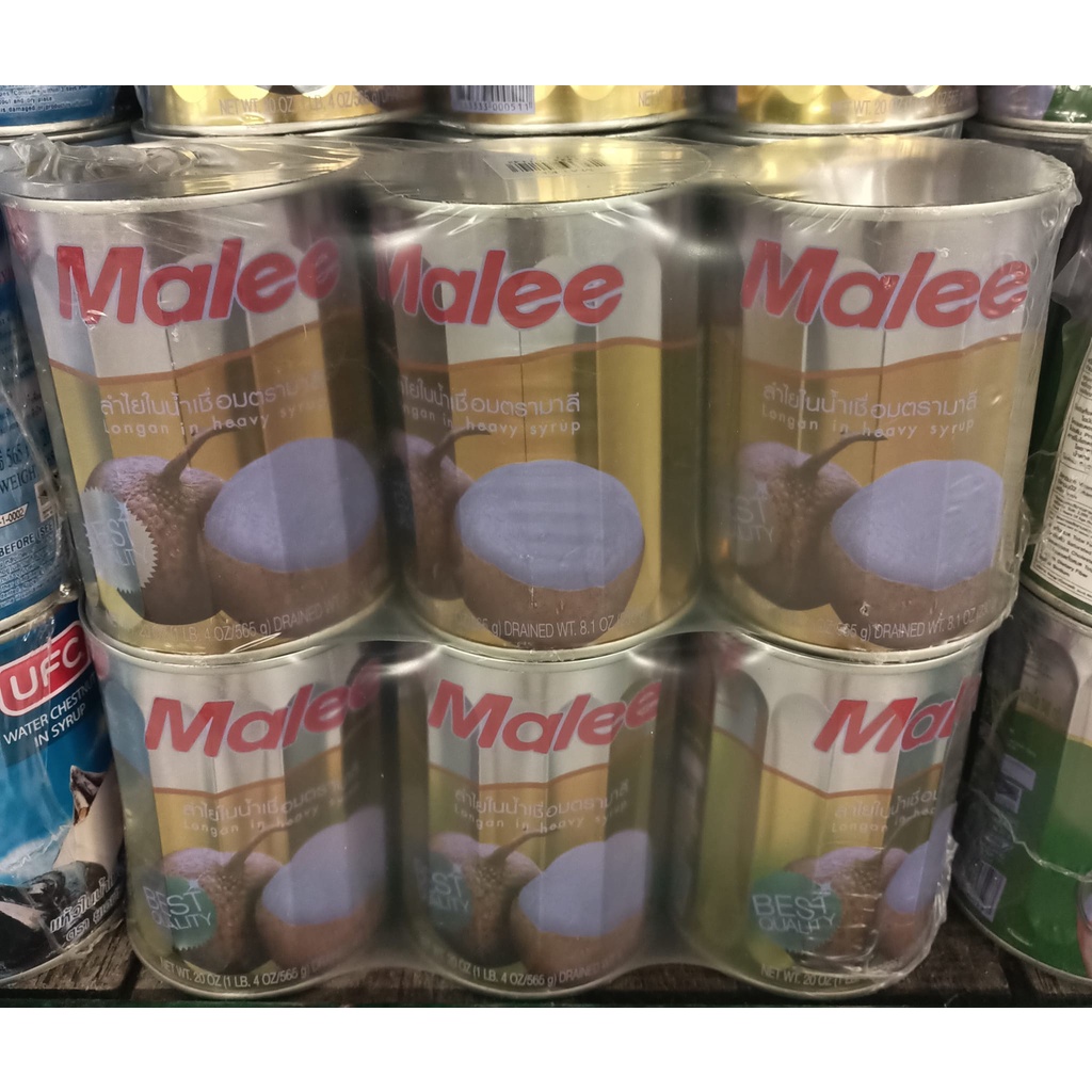มาลี ลำใยในน้ำเชื่อม ขนาด 565กรัม (20ออนซ์) ยกแพ็ค 3กระป๋อง MALEE ...