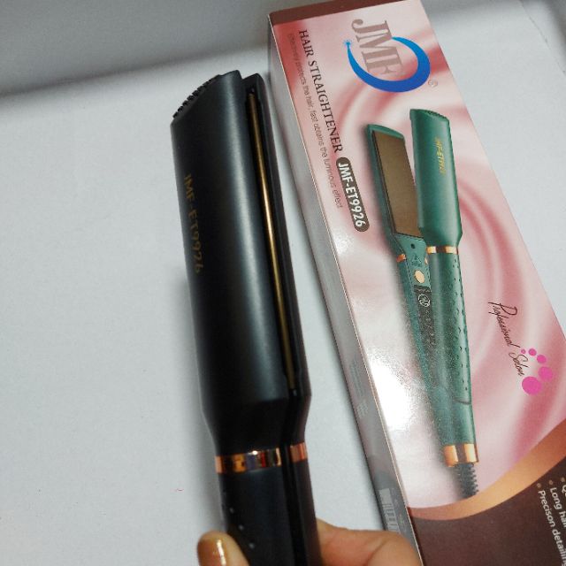 เครื่องหนีบผมตรง JMF-ET9926 เครื่องหนีบผมตรง และม้วนปลายผม ยี่ห่อ JMF 9962 สีดำ - taiophimmason ...