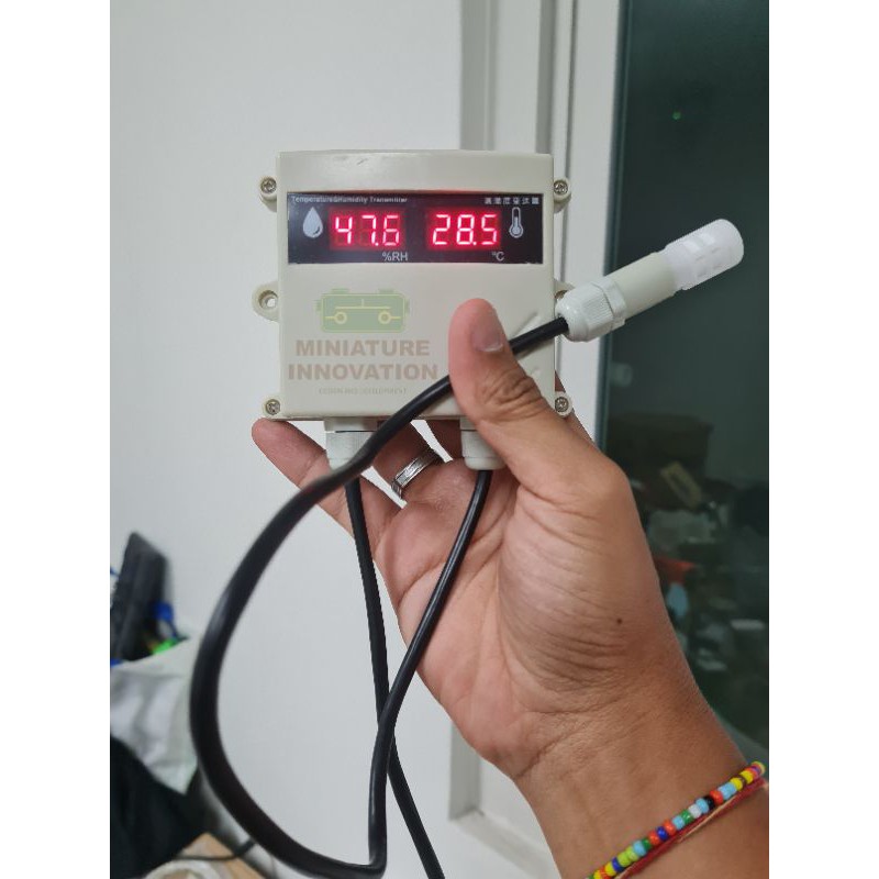 sensor Temperature and Humidity modbus RTU RS485 เซนเซอร์วัดอุณหภูมิ ...