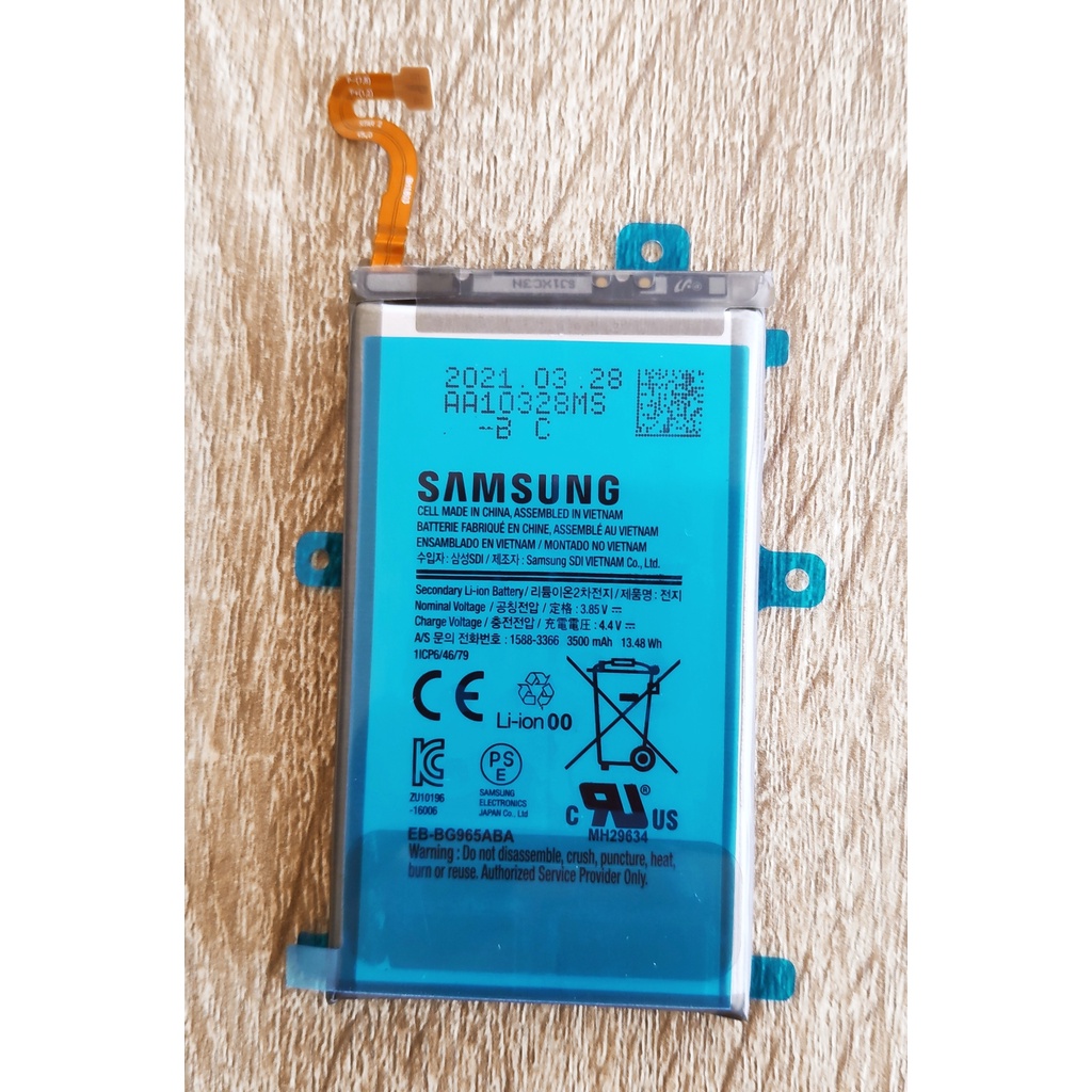 แบตเตอรี่ แบตแท้ Samsung Galaxy S9 Plus G9650 Batter Model EB-BG965ABE ...