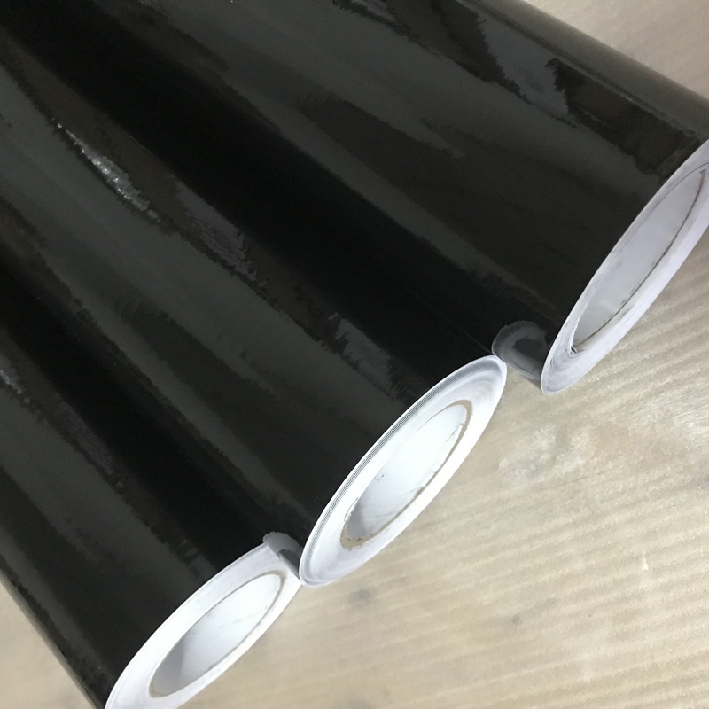 HOT Sale Shiny Glossy Black Vinyl Film With Air Bubble Free Gloss Black ...