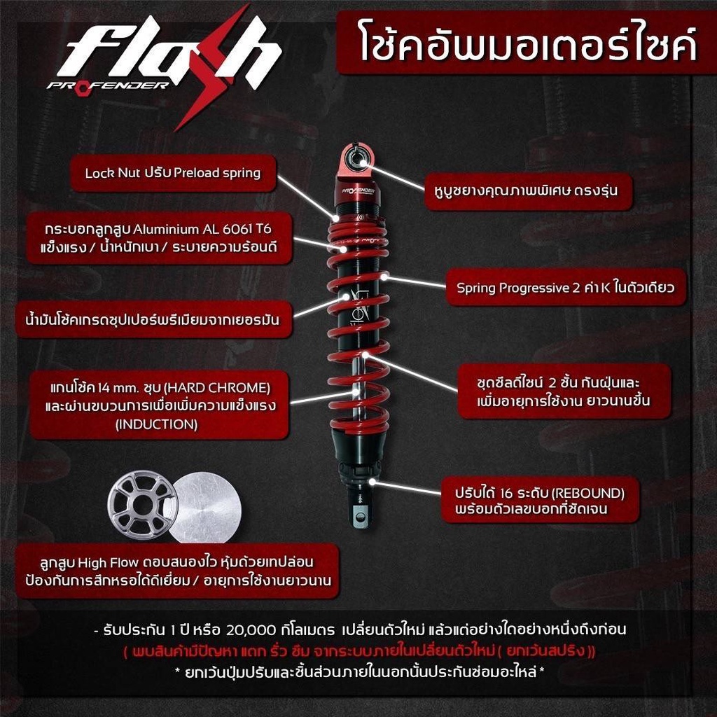 Profender รุ่น Flash XMAX 300 Forza 350 - chanachotprempecha - ThaiPick