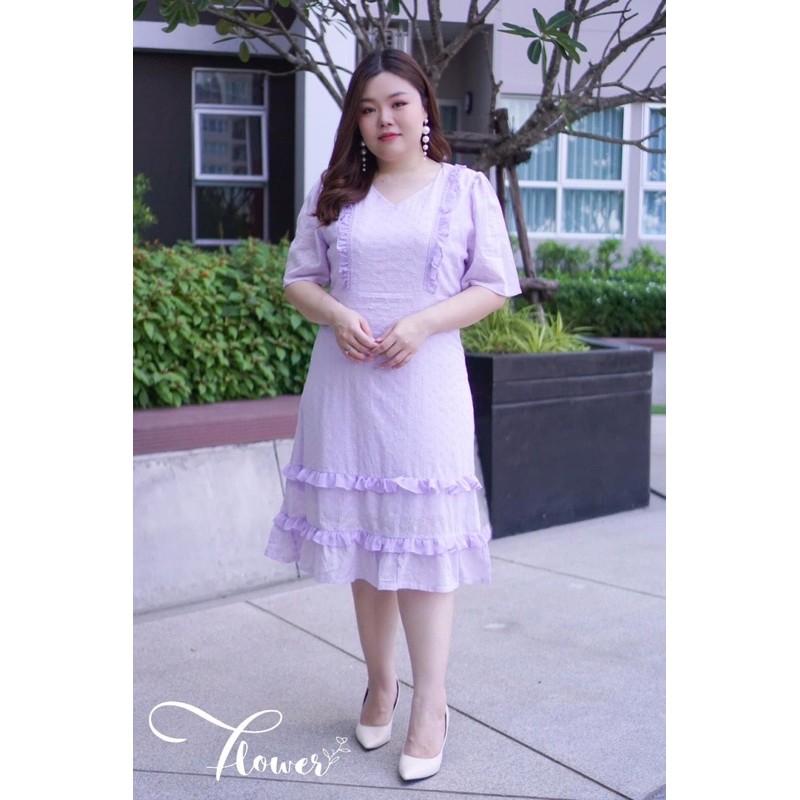 ชุดเดรสงานป้าย สาวอวบ Size : XL-6XL | Shopee Thailand