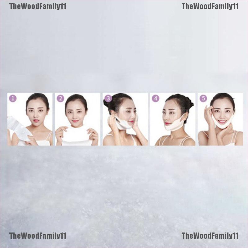TWF V-Shape 3D Thin Face Mask Slimming Lifting Firming Fat Burn Compact ...