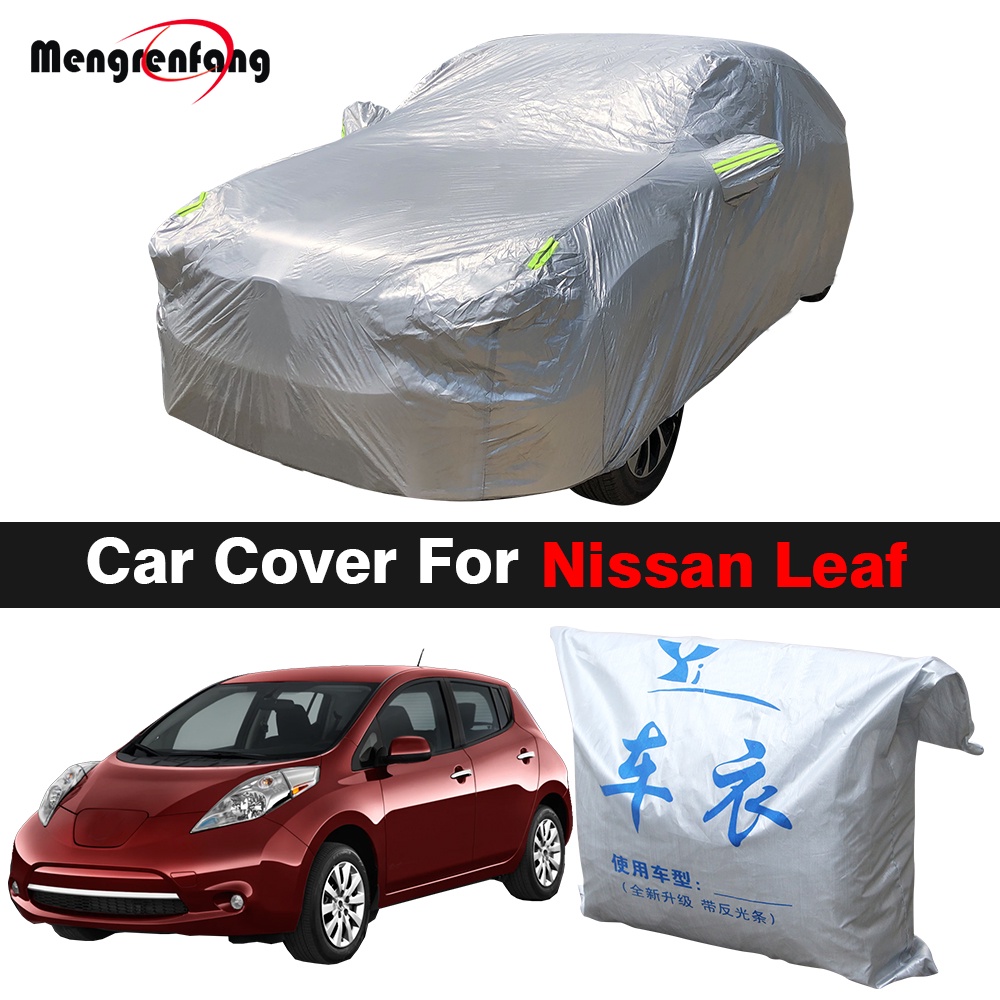 Full Car Cover For Nissan Leaf Outdoor Auto Anti-UV Sun Shade Rain Snow ...