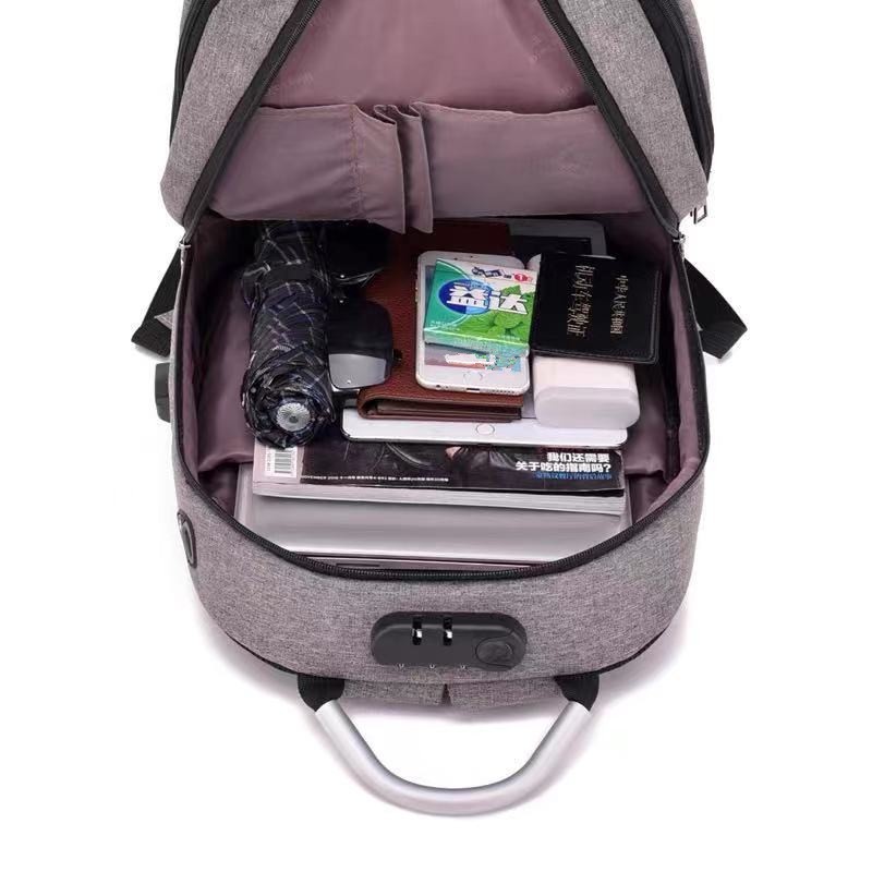 กระเป๋าและเป้สะพายหลัง Multifunction USB charging Laptop Backpacks Leisure Travel backpack Anti ...