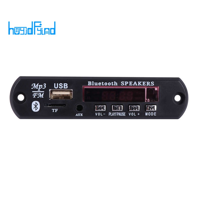 12V Car Bluetooth Decoder Board Tf Card Fm Radio Mp3 Audio Module ...