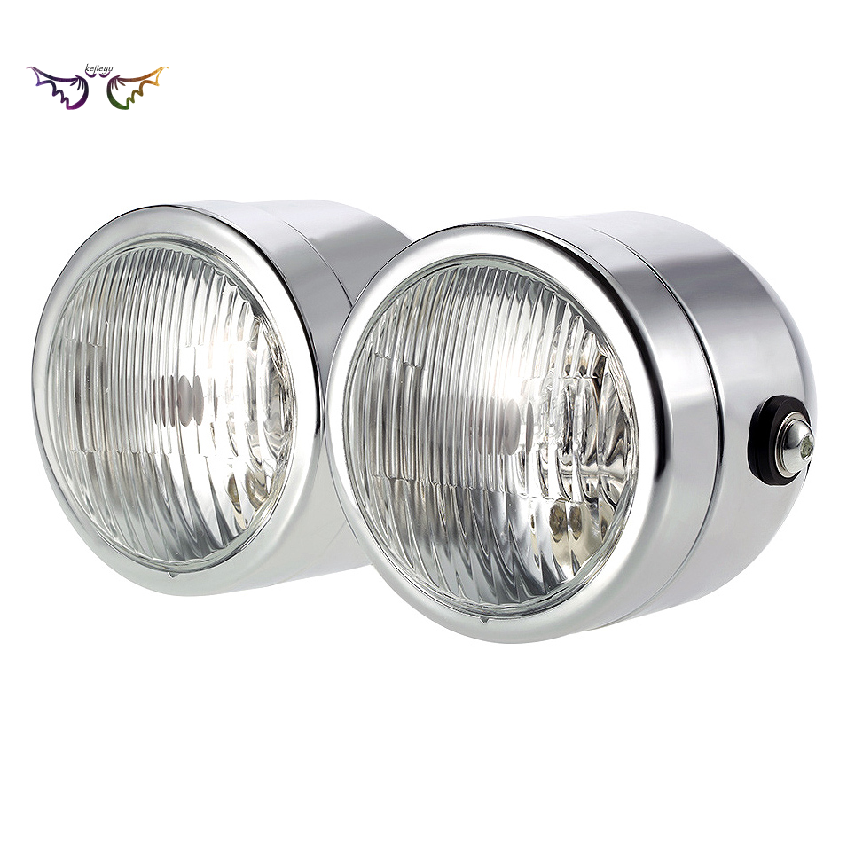 Modified Motorcycle Headlights Suitable for Harley(Silver Case ...