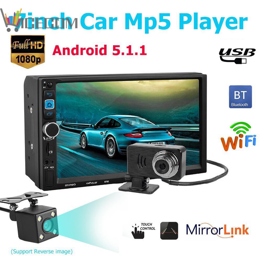 Nice กล้องมองหลังติดรถยนต์ 7 นิ้ว Hd Touch Android 5 . 1 . 1 ...