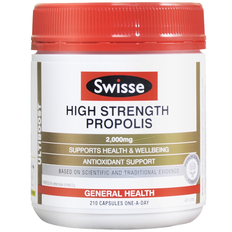 Swisse High Strength Propolis 210 Capsules Antioxidant Ultiboost ...