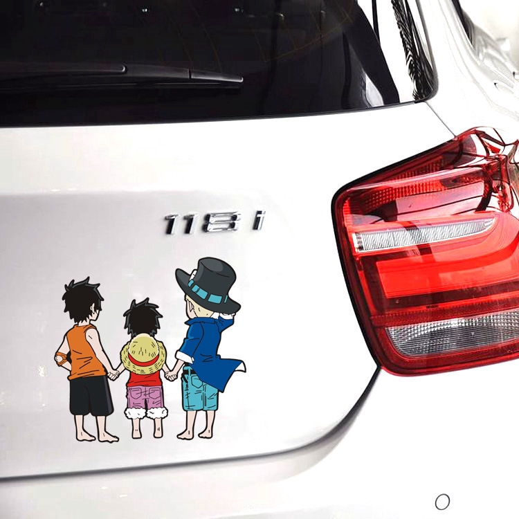 One Piece Luffy Zoro Car Sticker Decals Waterproof Funny Window Door ...