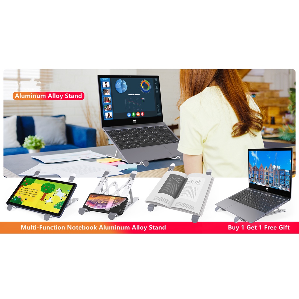 Laptop Stand For Desk Aluminium Alloy Notebook Stand Laptop Computer ...