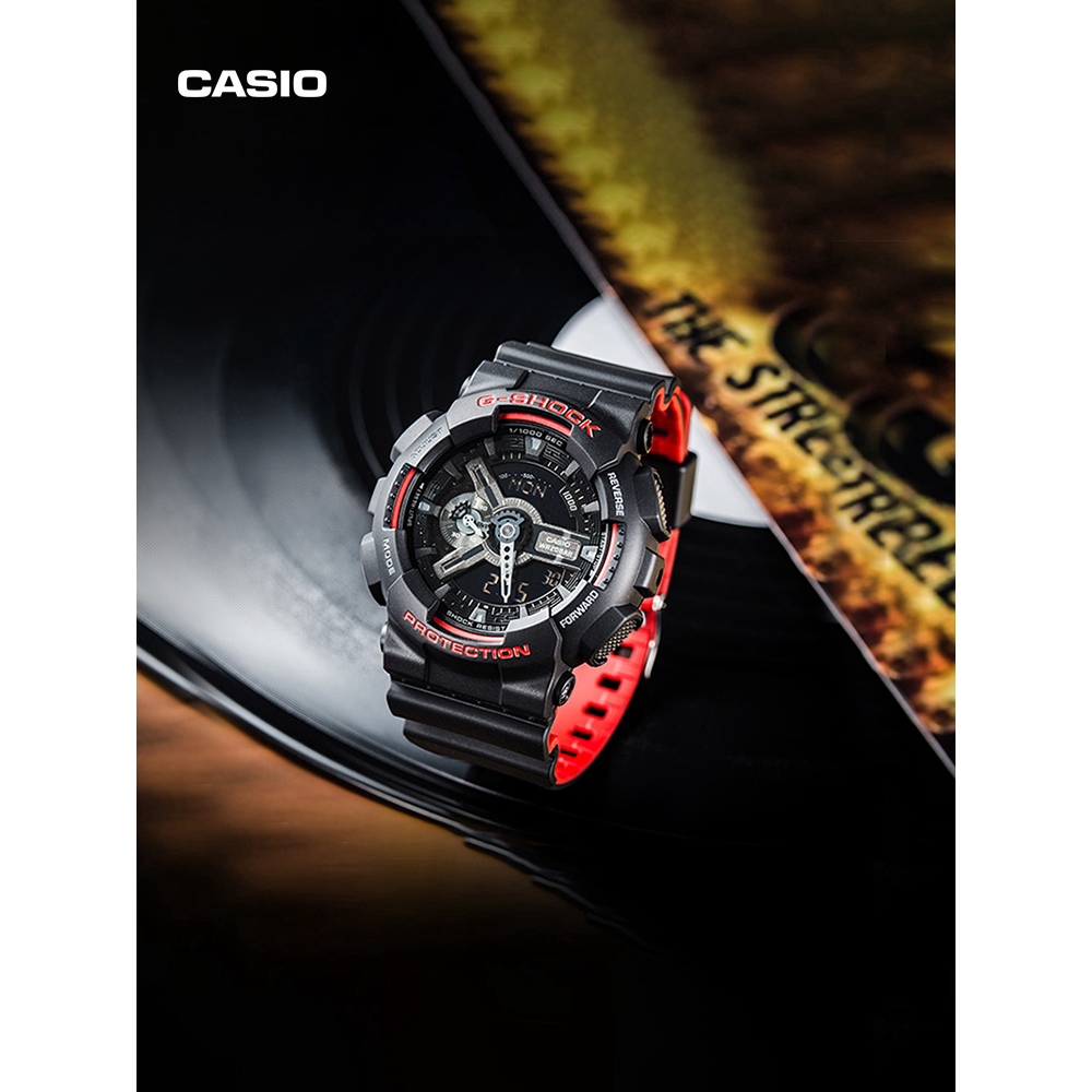 Casio Flagship Store GA-110HR นาฬิกาสปอร์ตกันน้ำเทรนด์ Casio G-SHOCK ...
