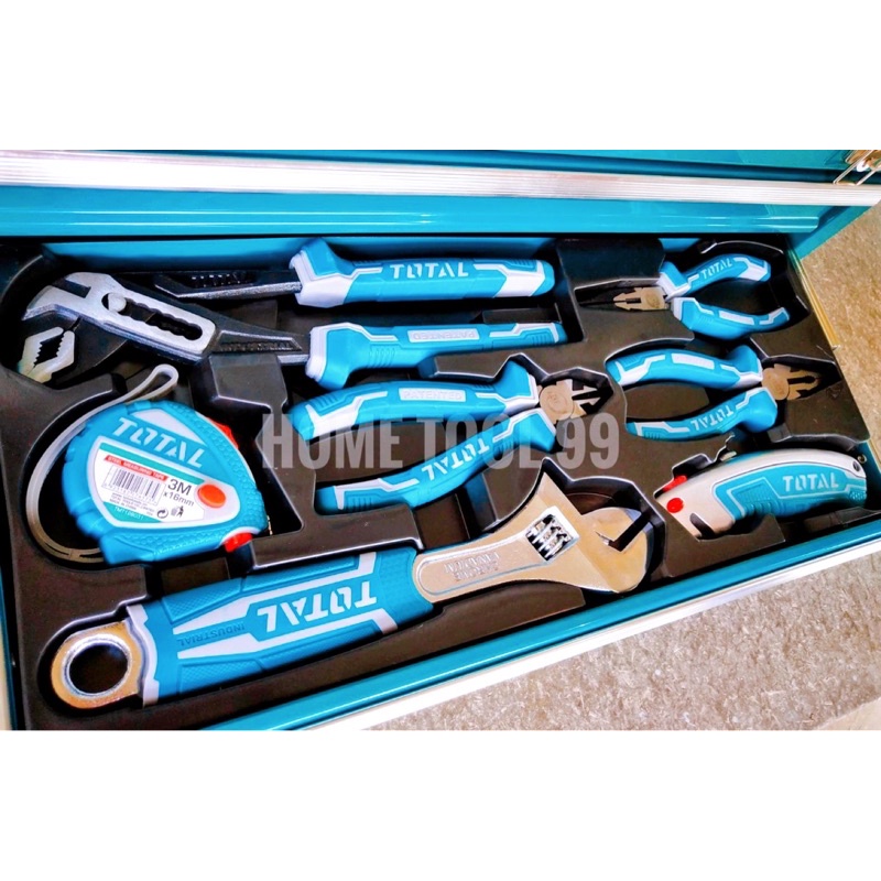 TOTAL ชุดเครื่องมือช่าง 97 ชิ้น รุ่น THPTCS70971 พร้อมกล่องเก็บเครื่องมือ 97 pcs Tool Chest Set ...