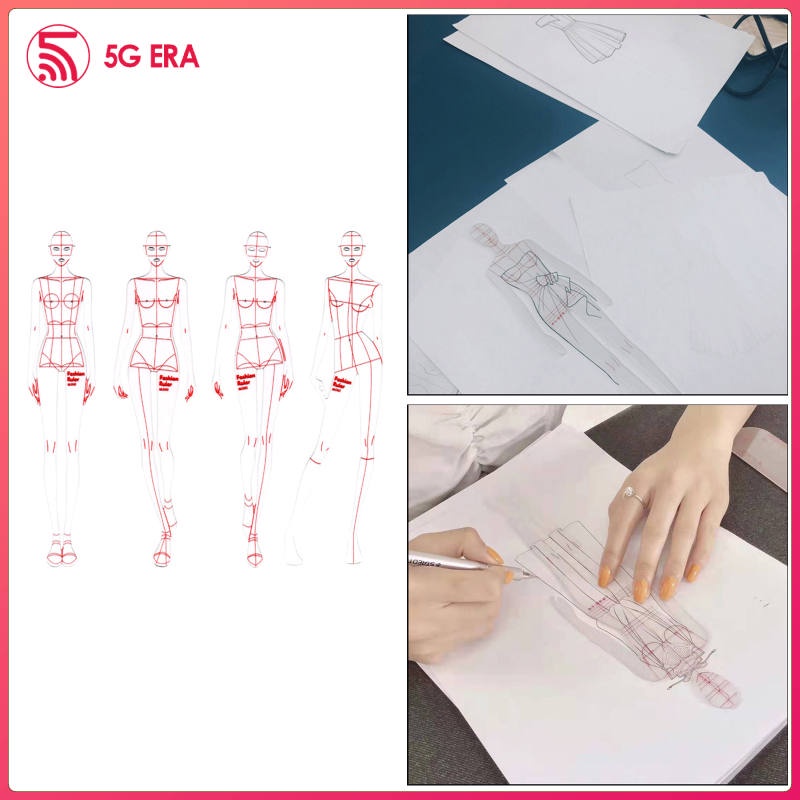 4Pcs Fashion Drawing Template Ruler Set Woman Sewing Humanoid Patterns ...