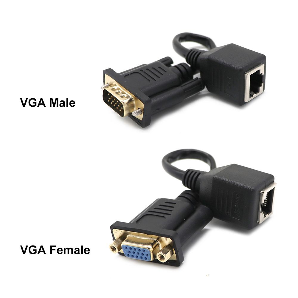 Professional Male/Female To Female Plug And Play VGA Extender VGA To ...
