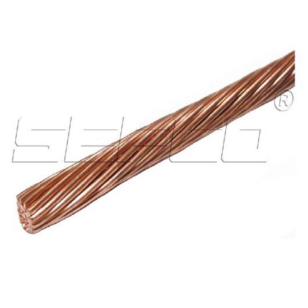สายทองแดงเปลือย, Bare copper,อุปกรณ์ระบบสายดิน เบอร์ 70 sqmm ม้วนละ 50 ...