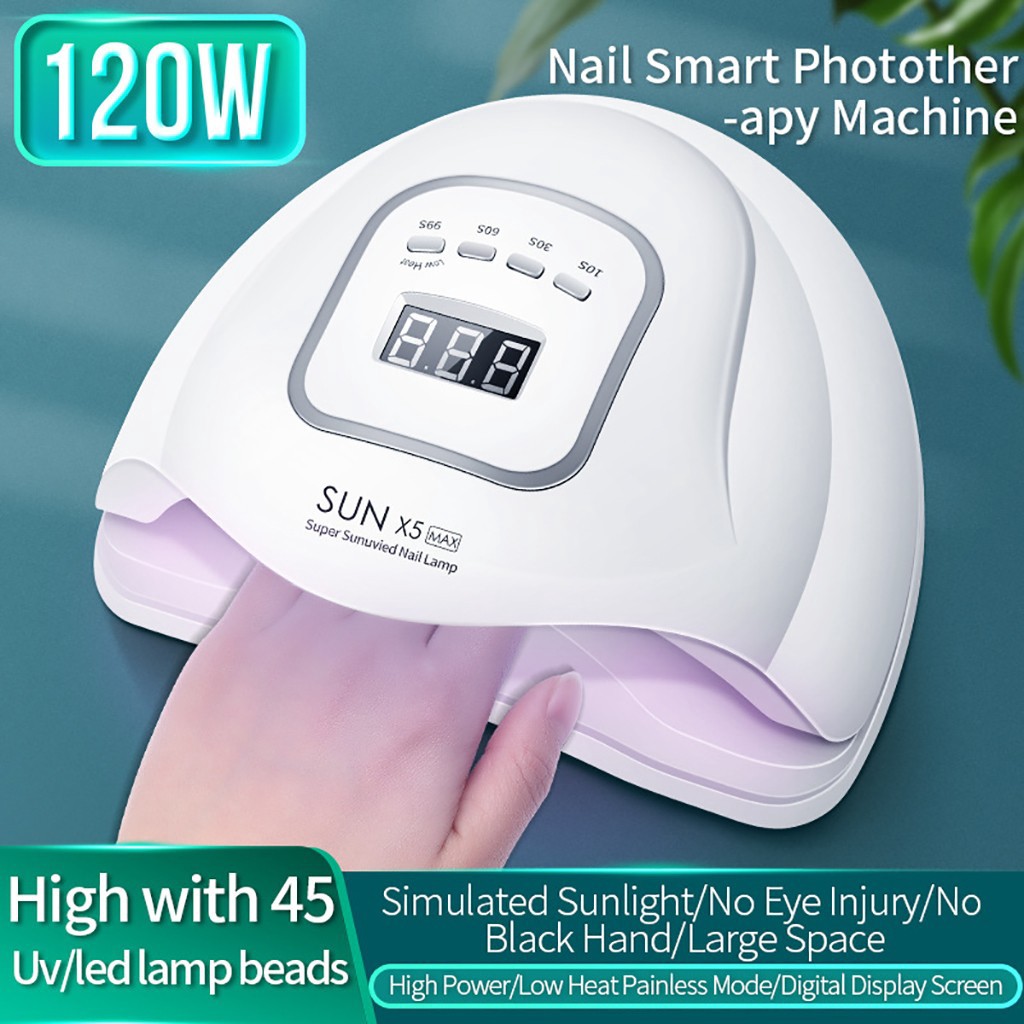 SUN X5plusเครื่องอบเล็บเจล 120วัตต์ UV LED Smart LampNail Dryer 2.0 ...