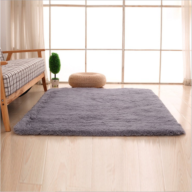 Simple modern plush carpet, living room carpet, silk carpet, 4.5cm ...