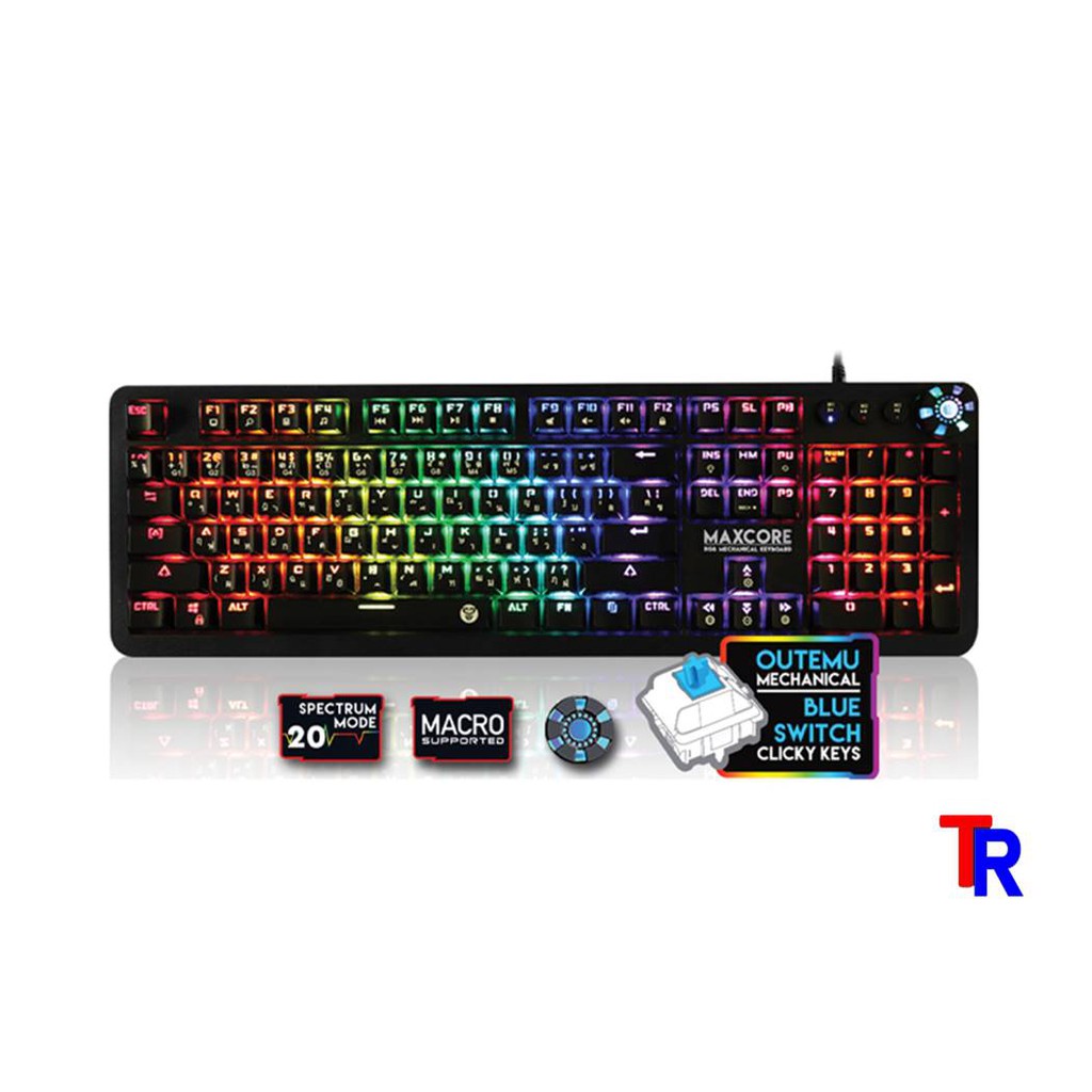 FANTECH MK852 MAXCORE (BROWN-SWITCH) คีย์บอร์ดสำหรับเล่นเกมส์ ...
