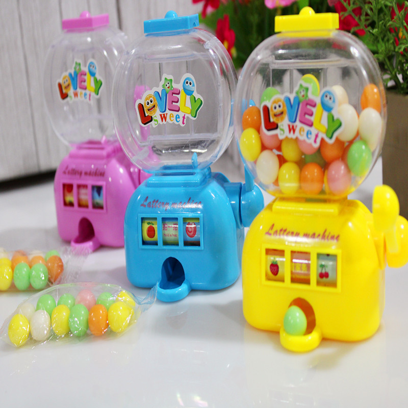 Childrens candy machine toy fruit lottery machine mini beverage vending ...