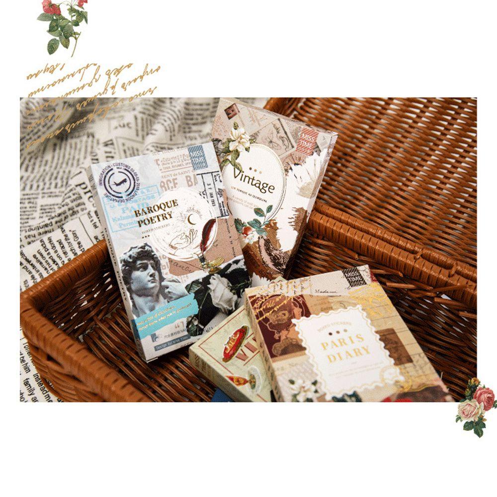 PRESTON 55pcs/lot Paris Diary Series Creativity Stationery Stickers ...