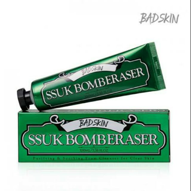 ssuk bomb eraser (ซุคบอมบ์ อิเรเซอร์) โฟมล้างหน้า 2 in 1 ลดสิวอุดตัน ...