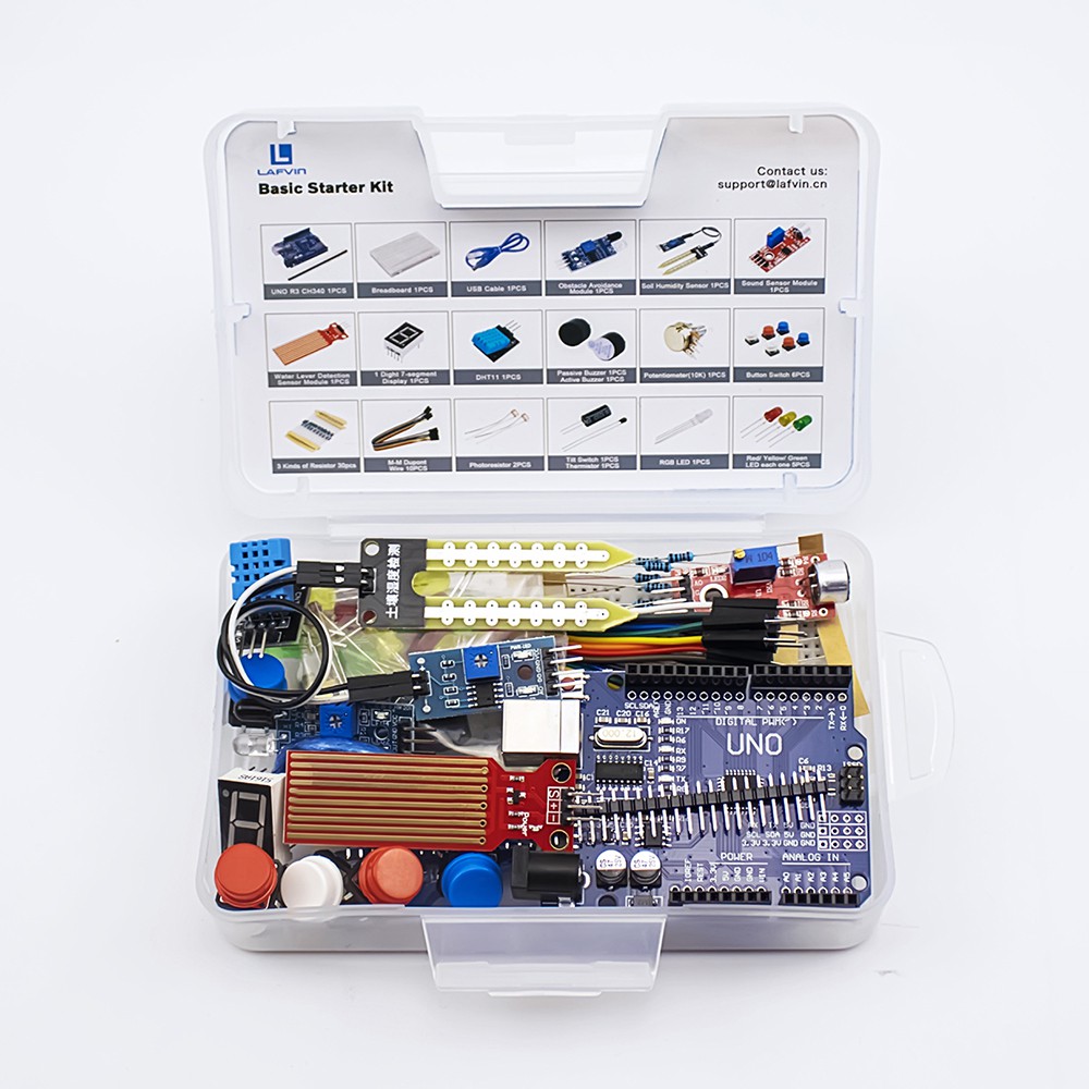 【Ready Stock】 LAFVIN Basic Starter Kit for Arduino UNO R3 include ... 【Ready Stock】 LAFVIN Basic Starter Kit for Arduino UNO R3 include ...
