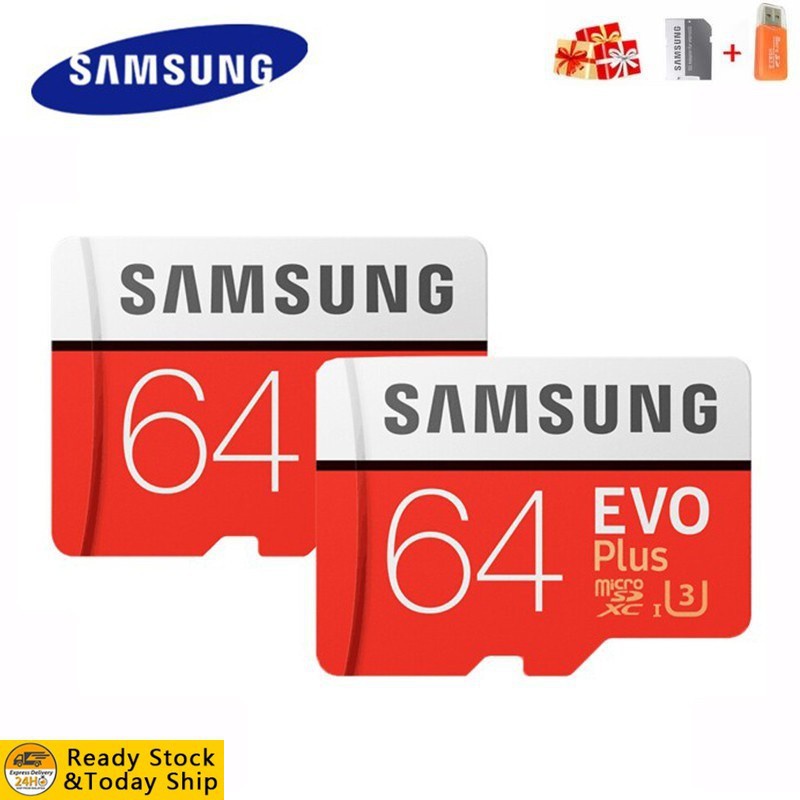 {3 years warranty } SAMSUNG Memory Card EVO Class10 64GB TF Card SD ...
