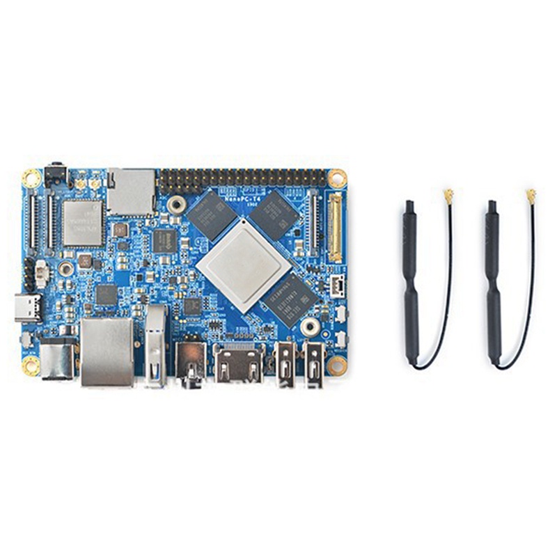 บอร์ดทดลอง NanoPC-T4 Rockchip RK3399 4G LPDDR316G EMMC RAM Dual Band ...