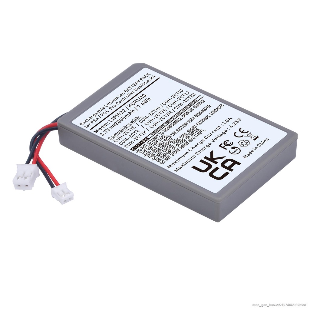 Battery For Sony Ps4 Ps4 Pro Slim Dualshock 4 V1 V2 Wireless Controller ...