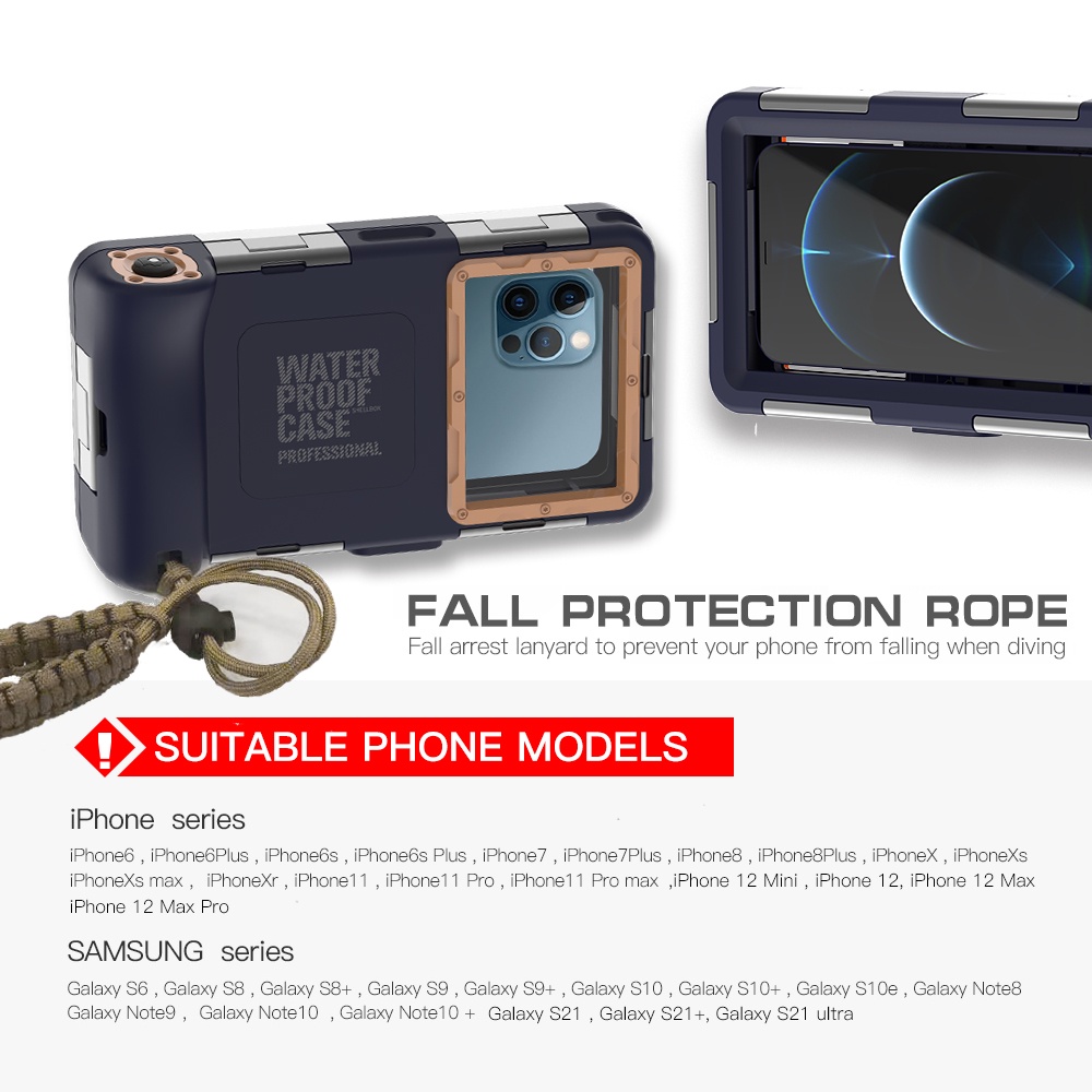 Professional Diving Phone Case For iPhone 1213 14 Pro Max 11 Pro Max ...