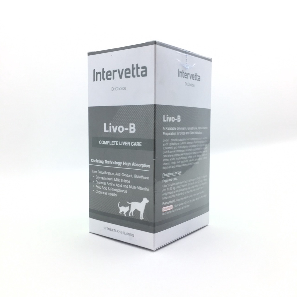 ยกกล่อง Livo-B บำรุงตับ ตับอักเสบ ไขมันพอกตับ สุนัข หมา แมว - kawaiiaum ...