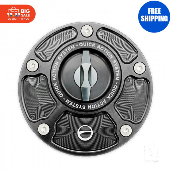 Motorcycle Accessories Keyless 9 colors CNC Billet Tank Aluminum alloy ...