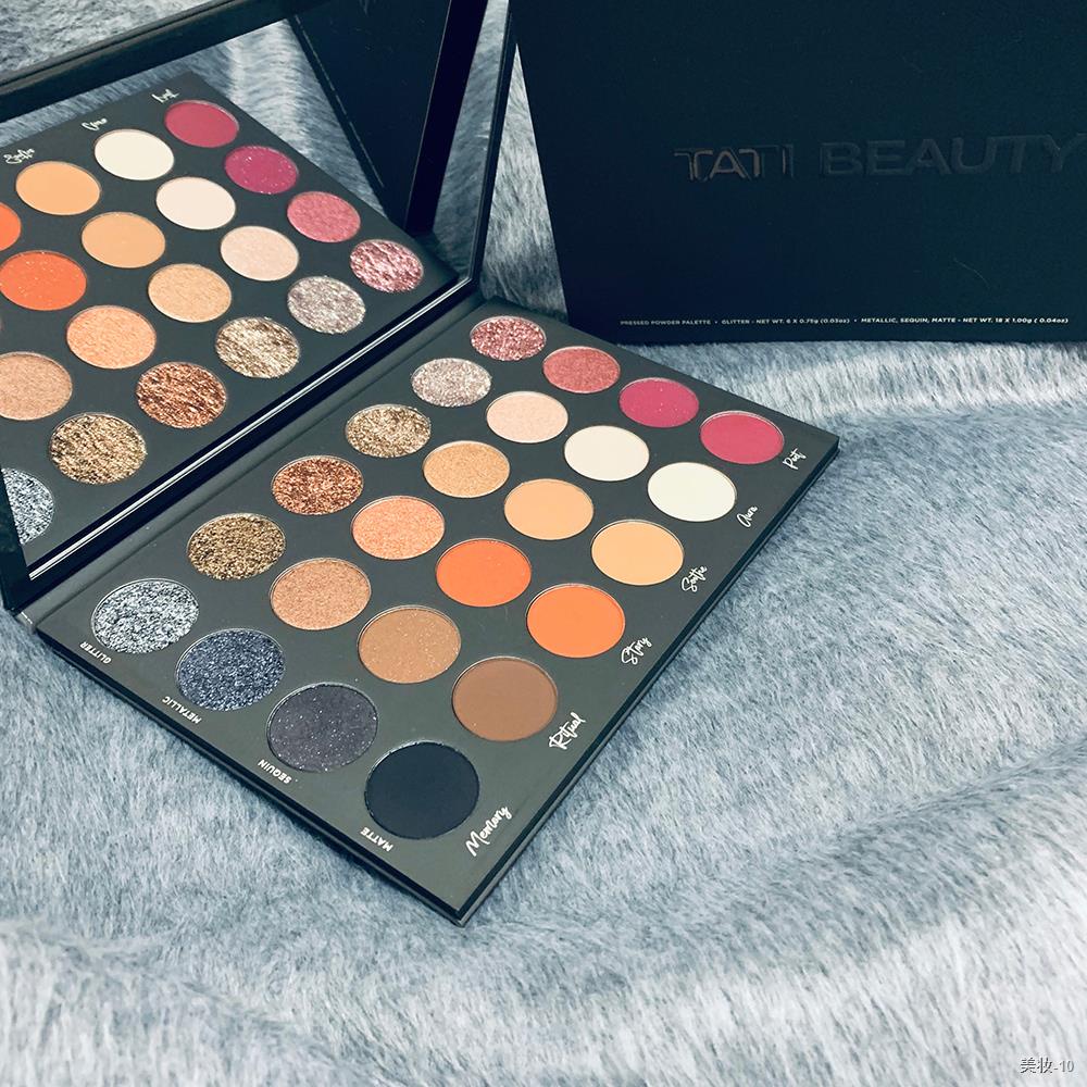 Tati Palette Textured Neutrals Vol 1 Matte Shimmer Glitter 24 สีอายแชโด ...