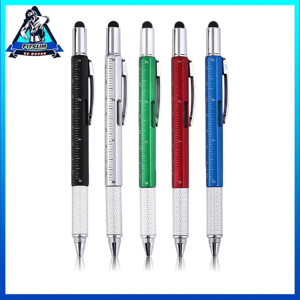 【สต็อกพร้อม】6 In 1 Multifunctional Touch Screen Tool Stylus Pen With ...