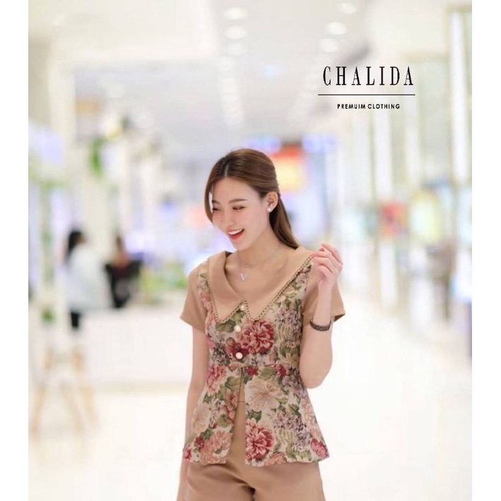 Setลายดอกผ้าทอขายาวCHALIDA - supasa_shop - ThaiPick