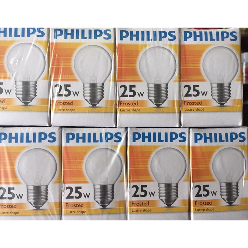 หลอดปิงปอง Philips 25w เกลียว e27 สีขุ่น | Shopee Thailand