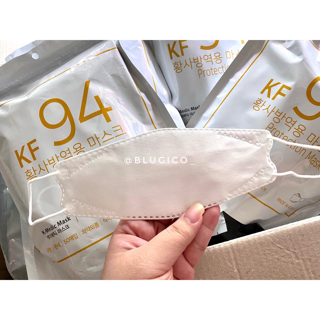 ( พร้อมส่ง ) หน้ากากอนามัย K-medic KF94 Mask 1 ห่อ บรรจุ 50 ชิ้น - blugico_ - ThaiPick