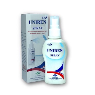 Uniren Spray 60 ml สูตรเย็น ยูนิเรน สเปรย์ หมดอายุ 2025 | Shopee Thailand