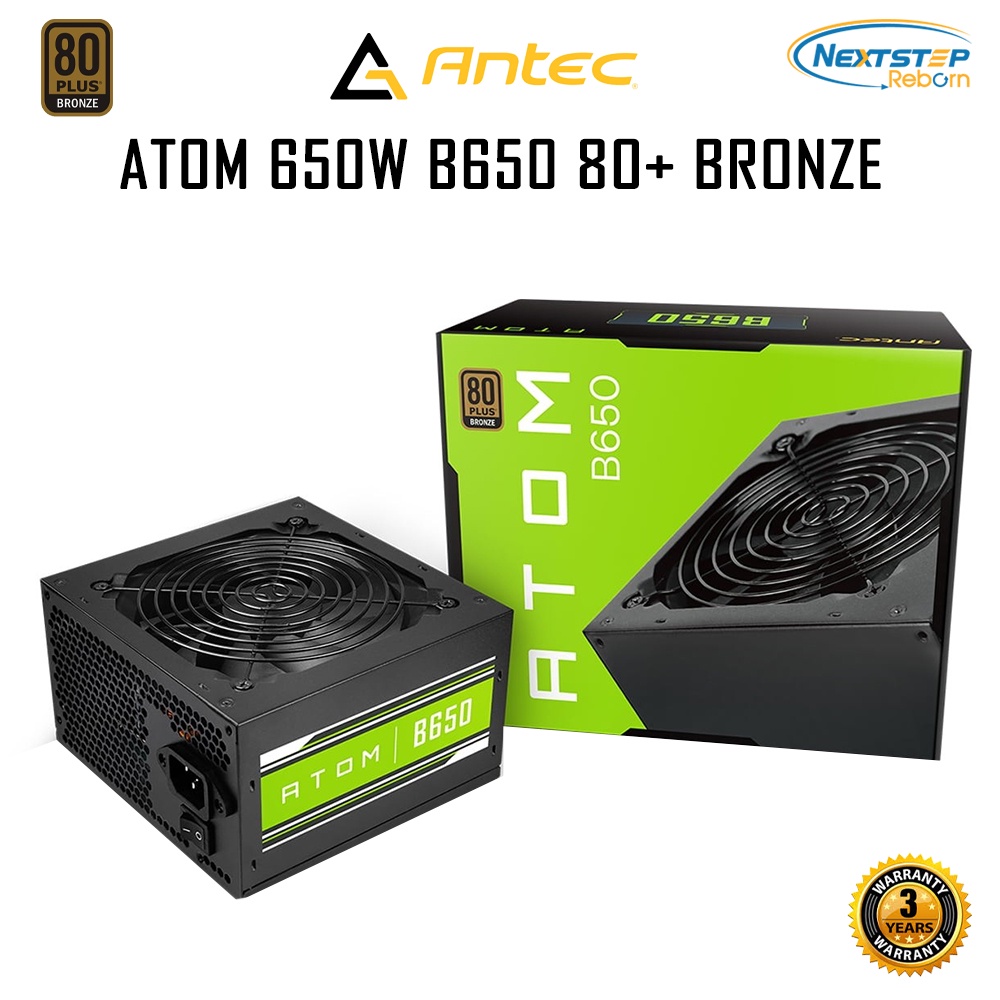 ANTEC ATOM 650W B650 (80+ BRONZE) POWER SUPPLY | Shopee Thailand