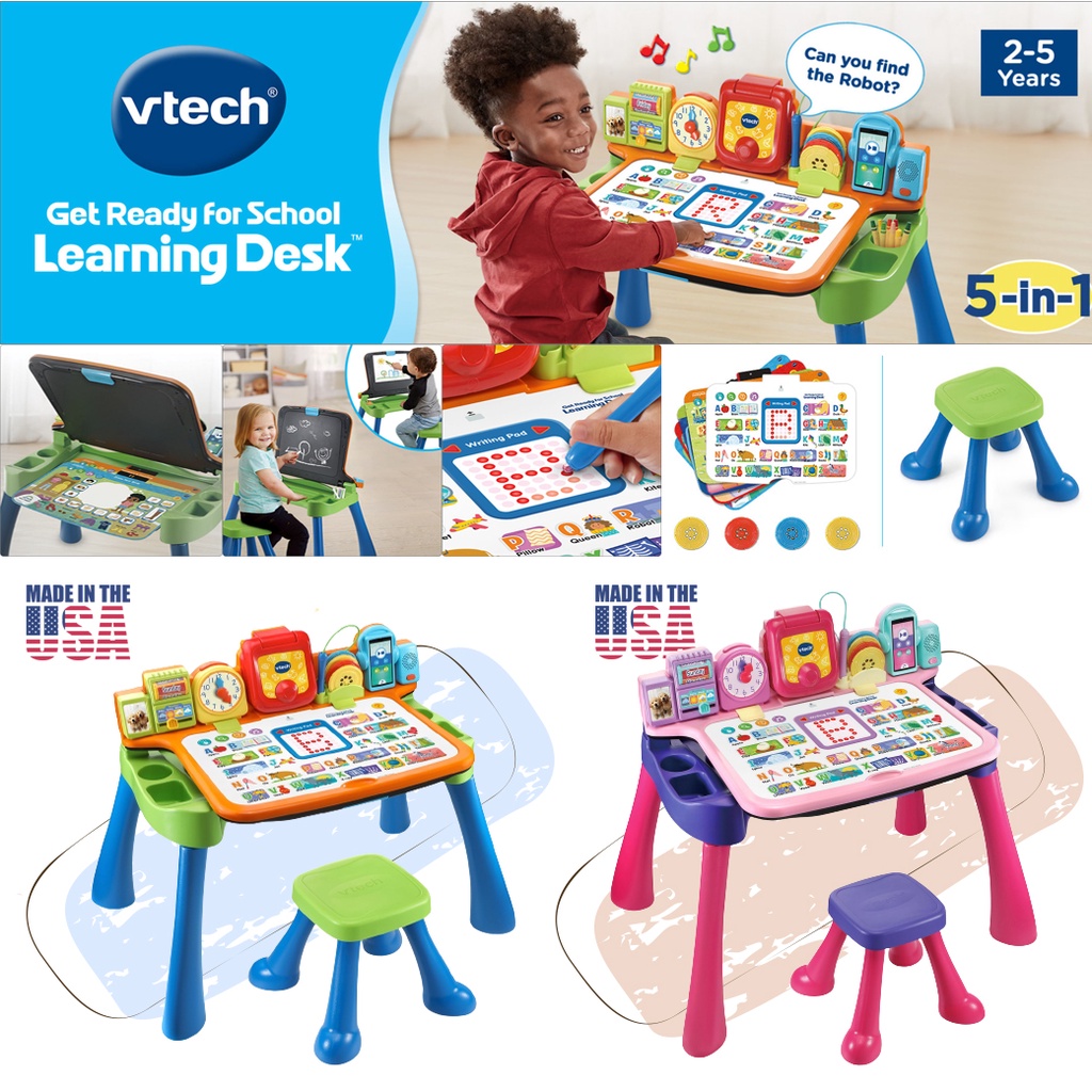 นำเข้ารุ่นใหม่2023 โต๊ะกิจกรรม 5in1 VTech Explore Write Activity Desk ...