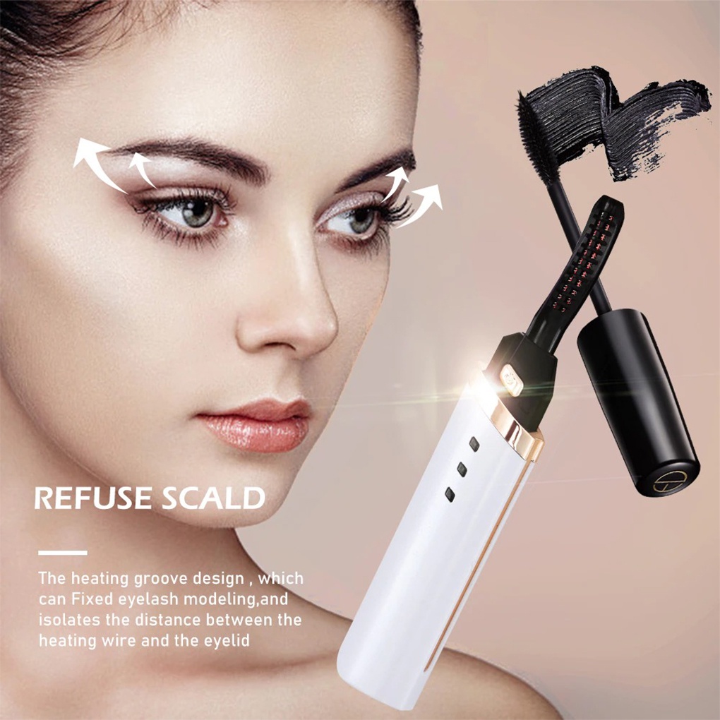 3 Gear Adjustable Heating Eyelash Curler Electric Beauty Makeup Anti ...