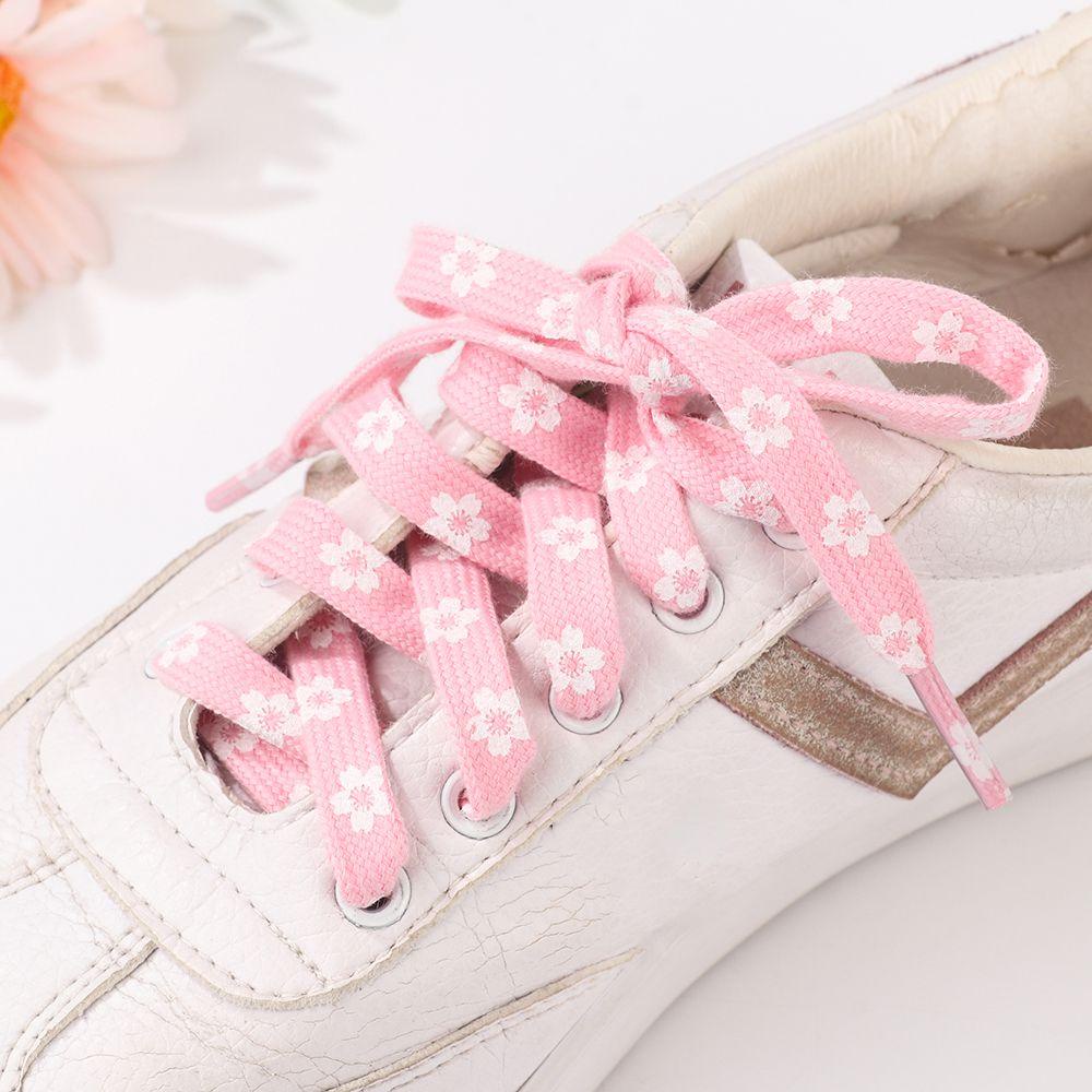 Yveta เชือกผูกรองเท้า ซากุระ แฟชั่น สําหรับเด็ก ผู้ใหญ่ กีฬา เชือกผูกรองเท้า แบน - yveta.th ...