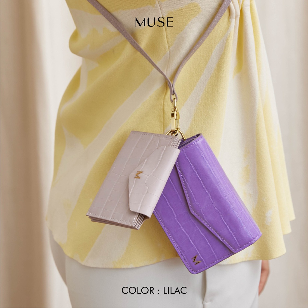 (ใส่โค้ด MMEGA80 ลดเพิ่ม 80.-) MUSE Envelope Card Wallet กระเป๋าใส่บัตร ...