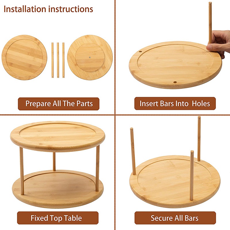 Rotating Cabinet Organizer for Kitchen Countertop Snack Storage ...