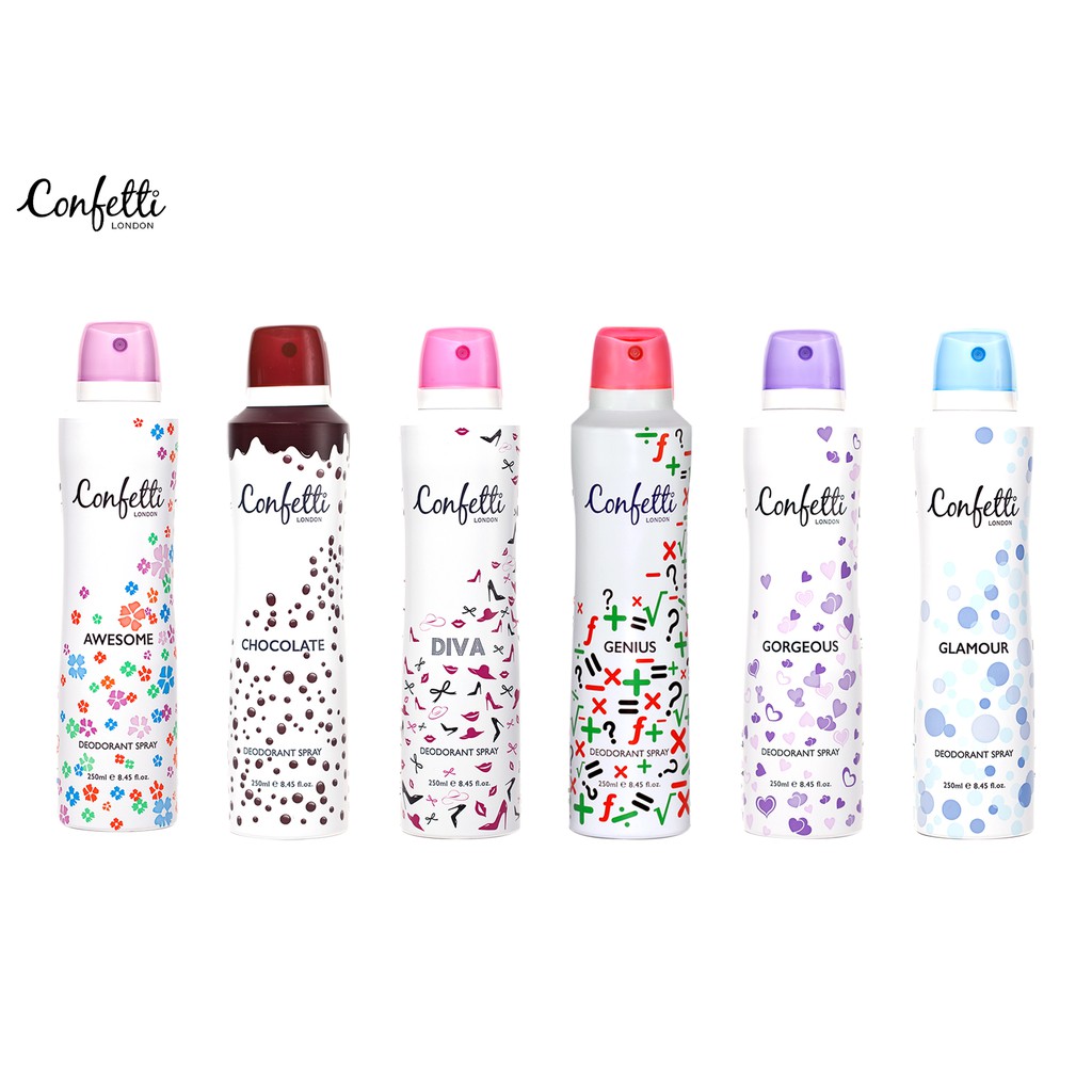 Confetti London Body Spray 250ml คอนเฟตติ ลอนดอน บอดี้ สเปรย์ 250 มล. ...