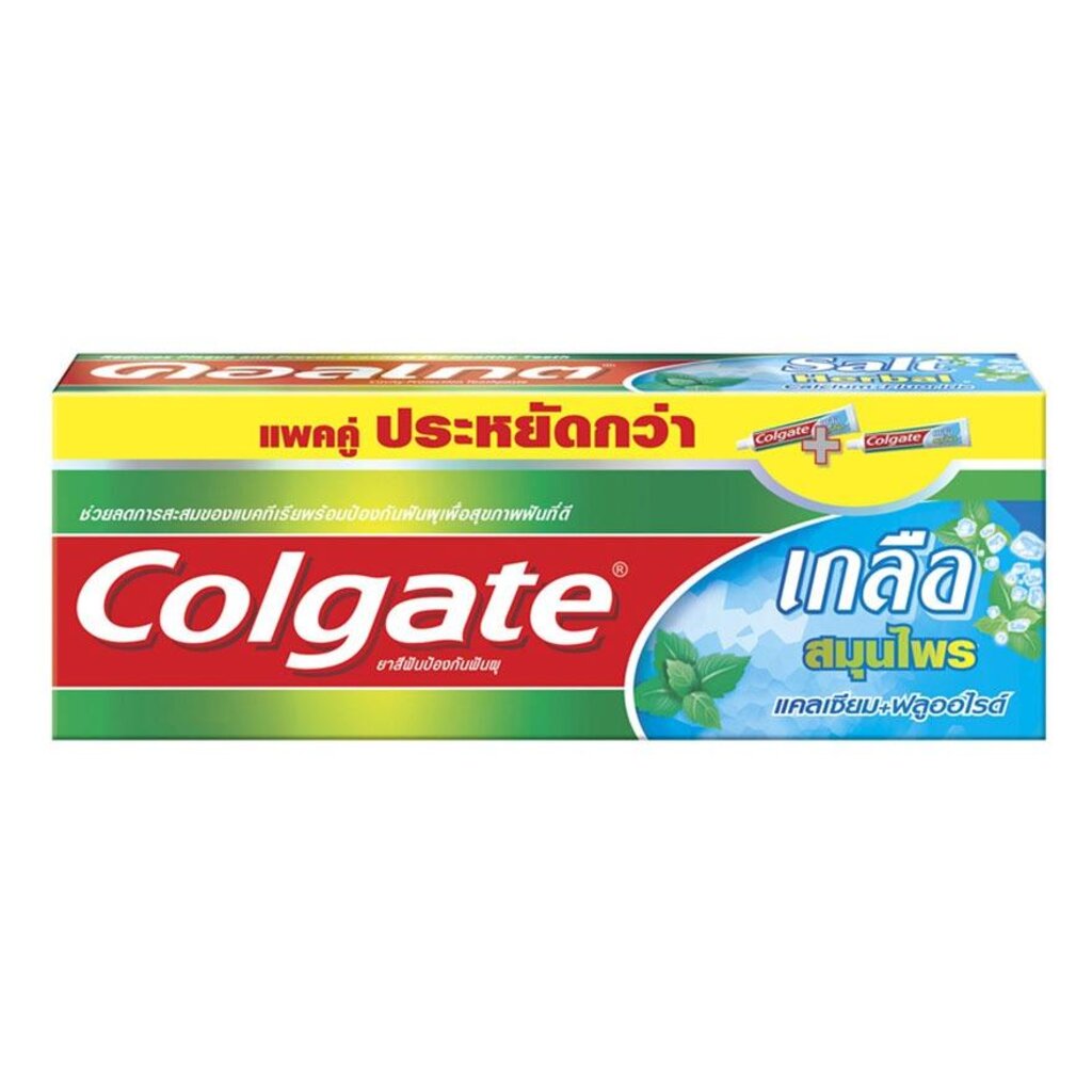 Colgate คอลเกต ยาสีฟัน เกลือ สมุนไพร 150 กรัม แพ็คคู่ | Shopee Thailand