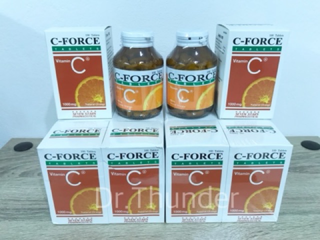 วิตามินซี1,000mg100เม็ด C-Force Vitamin C คุณภาพดี ราคาถูก - dr.thunder ...