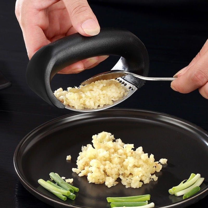 กระเทียมStainless Garlic ress Household Manual Garlic ress Device ...